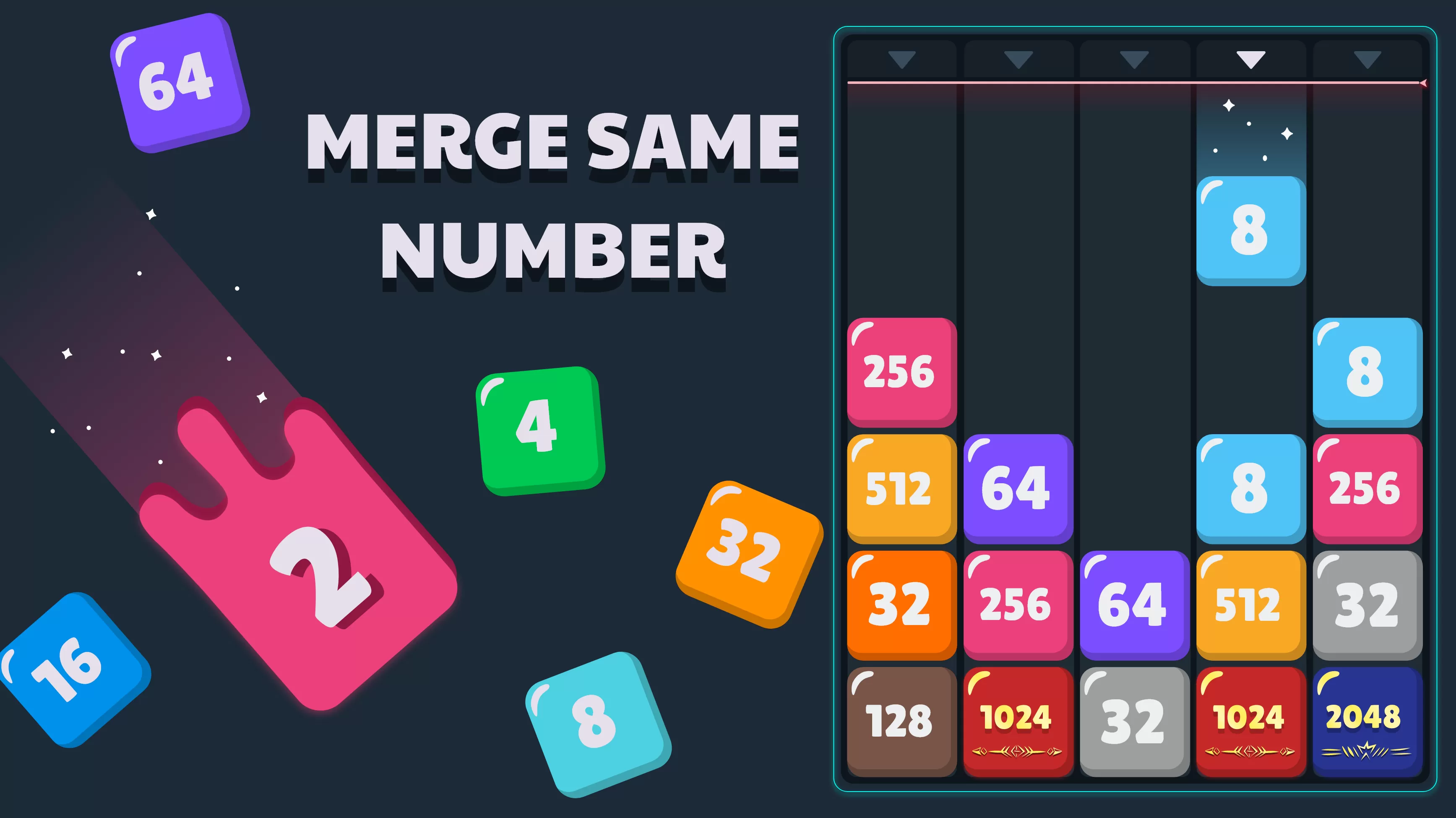 Drop & Merge the Numbers | Instantly Play Games Online for Free!